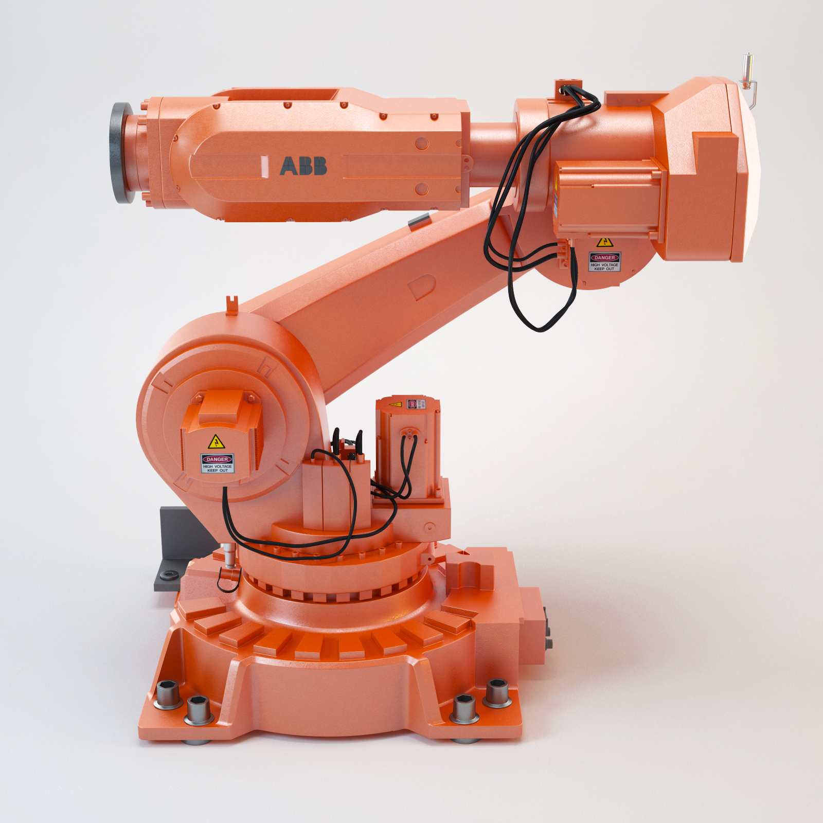 abb irb 6620 industrial robot 3d model