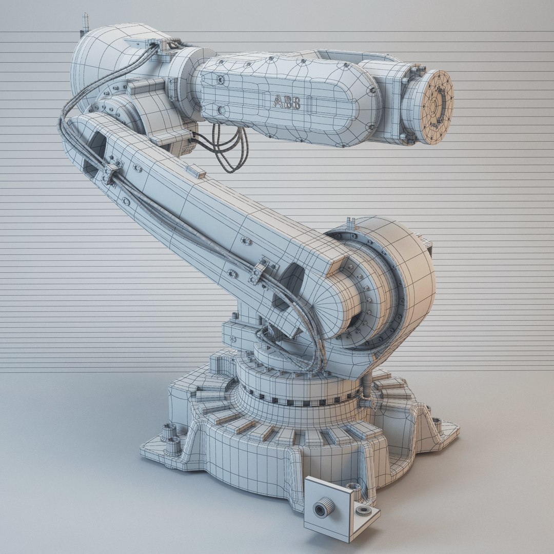 Abb Irb 6620 Industrial Robot 3d Model
