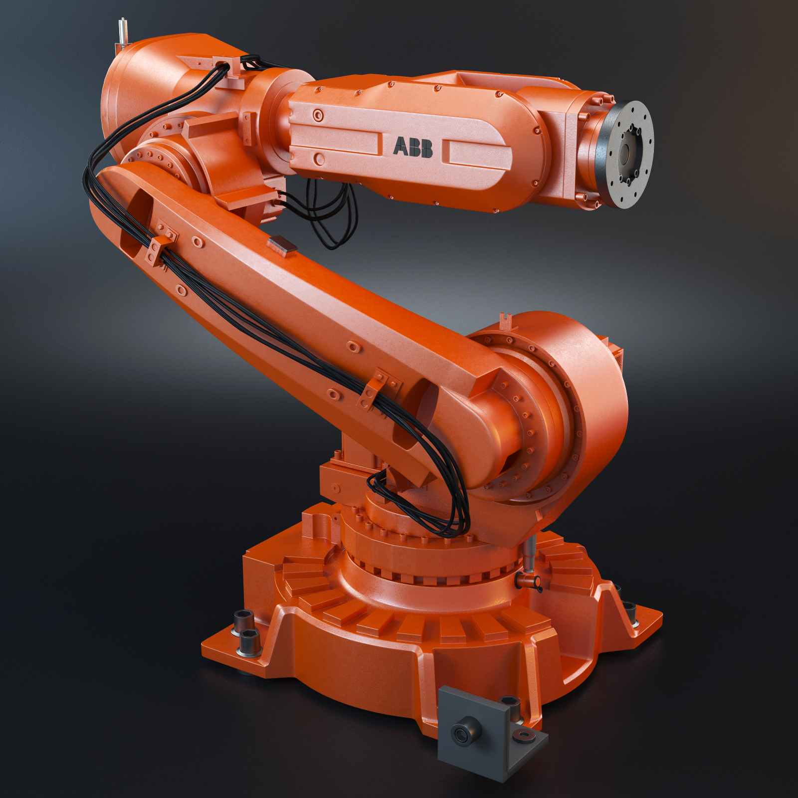abb irb 6620 industrial robot 3d model