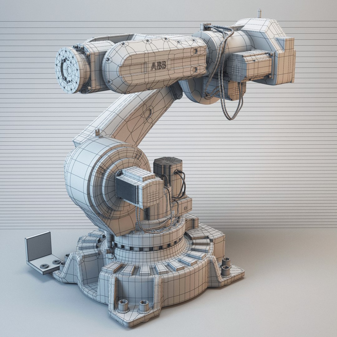 Abb Irb 6620 Industrial Robot 3d Model