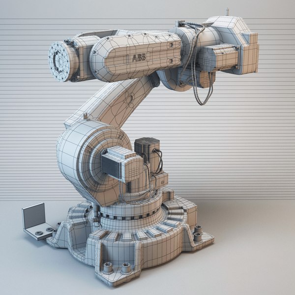 abb irb 6620 industrial robot 3d model
