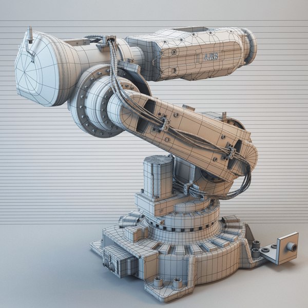 abb irb 6620 industrial robot 3d model