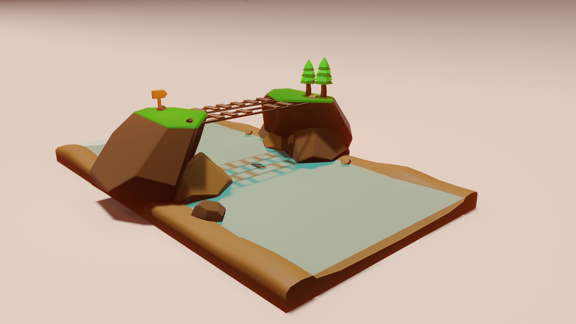 3D Cartoon Game Platform - TurboSquid 1874283