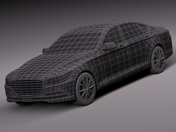 3d 2015 hyundai genesis model