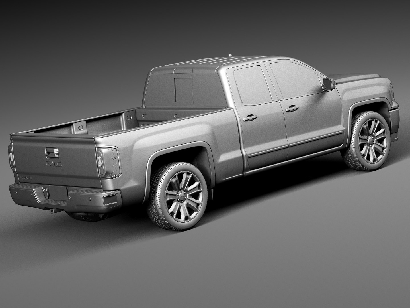 2016 gmc sierra 3d model