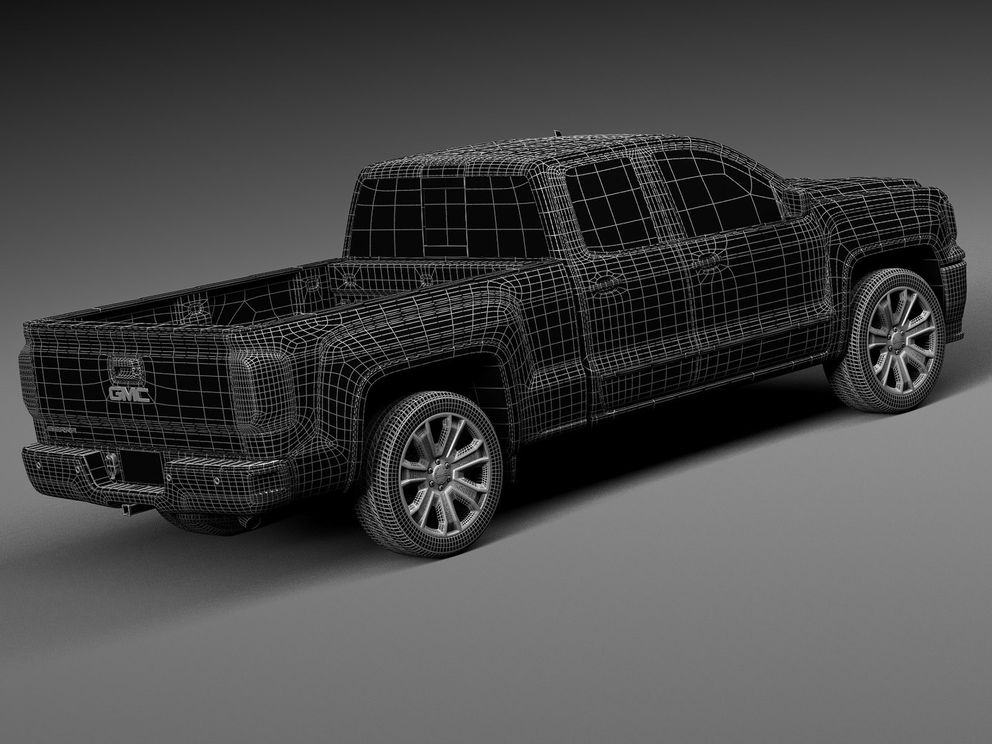2016 gmc sierra 3d model