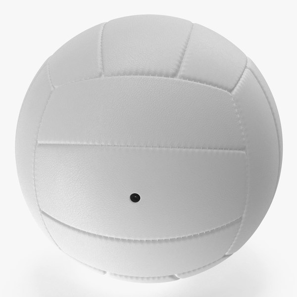 Leder-Volleyballball Weiß 3D-Modell - TurboSquid 2129024