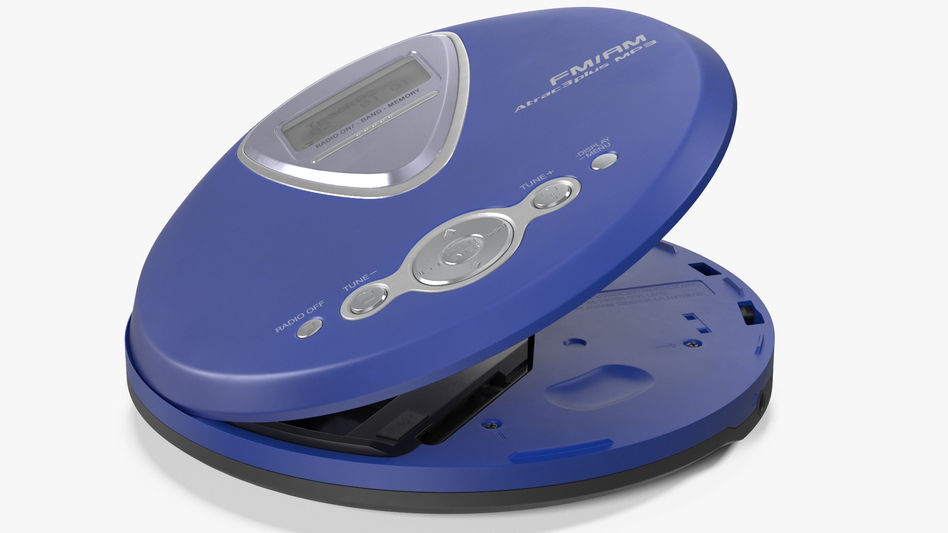 Vintage Portable Music CD Player Open 3D Model - TurboSquid 2323659