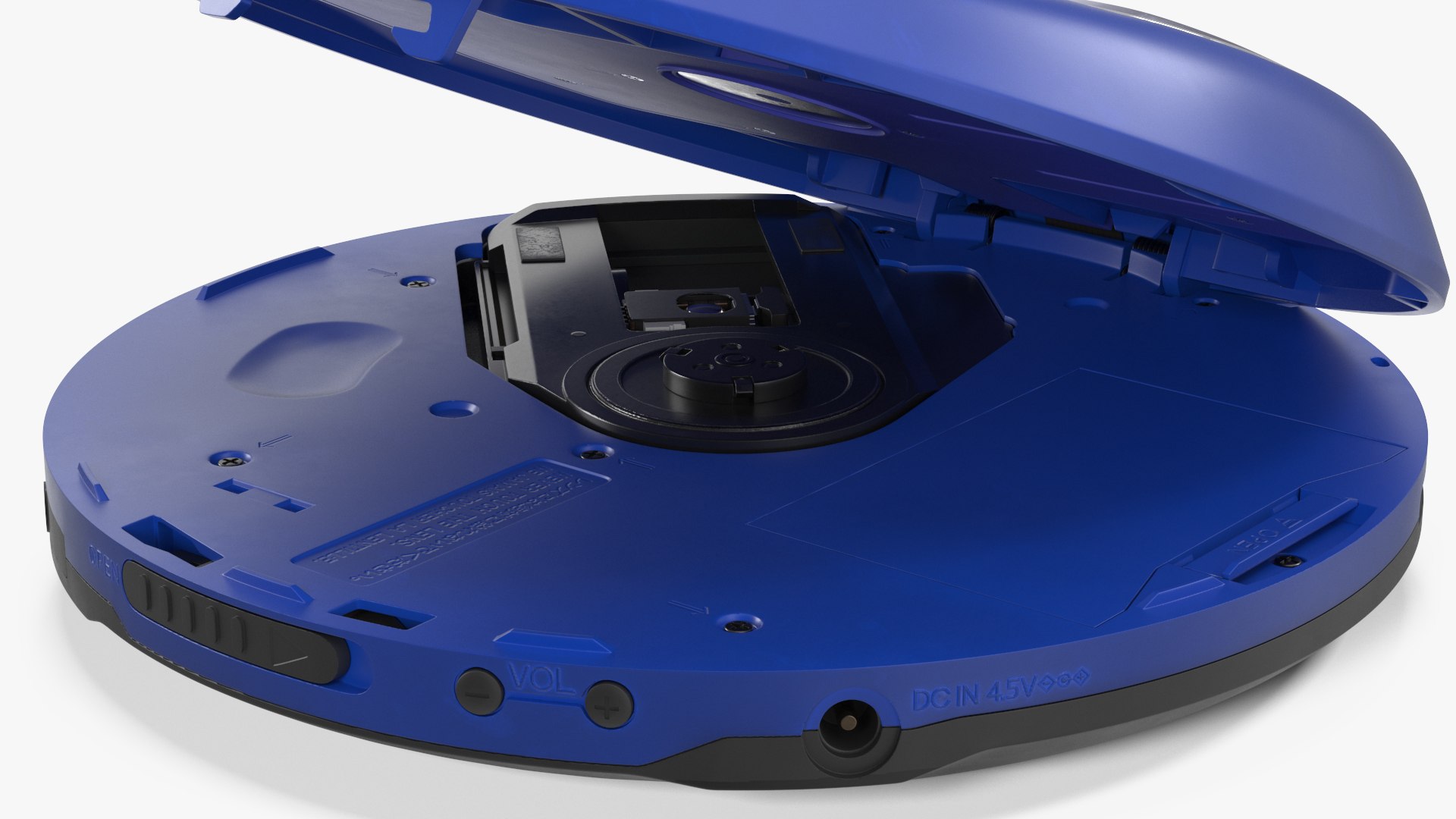 Vintage Portable Music CD Player Open 3D Model - TurboSquid 2323659