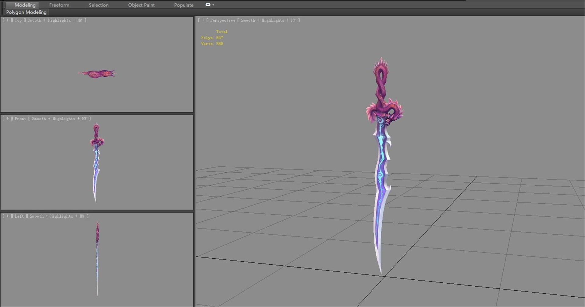 3D Coiling Dragon Sword Model - TurboSquid 2276871