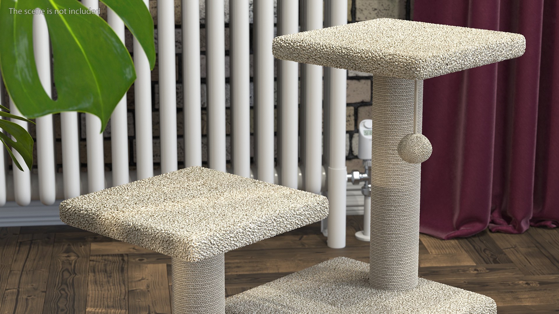3D Cat Tree 3-Level model - TurboSquid 1821187