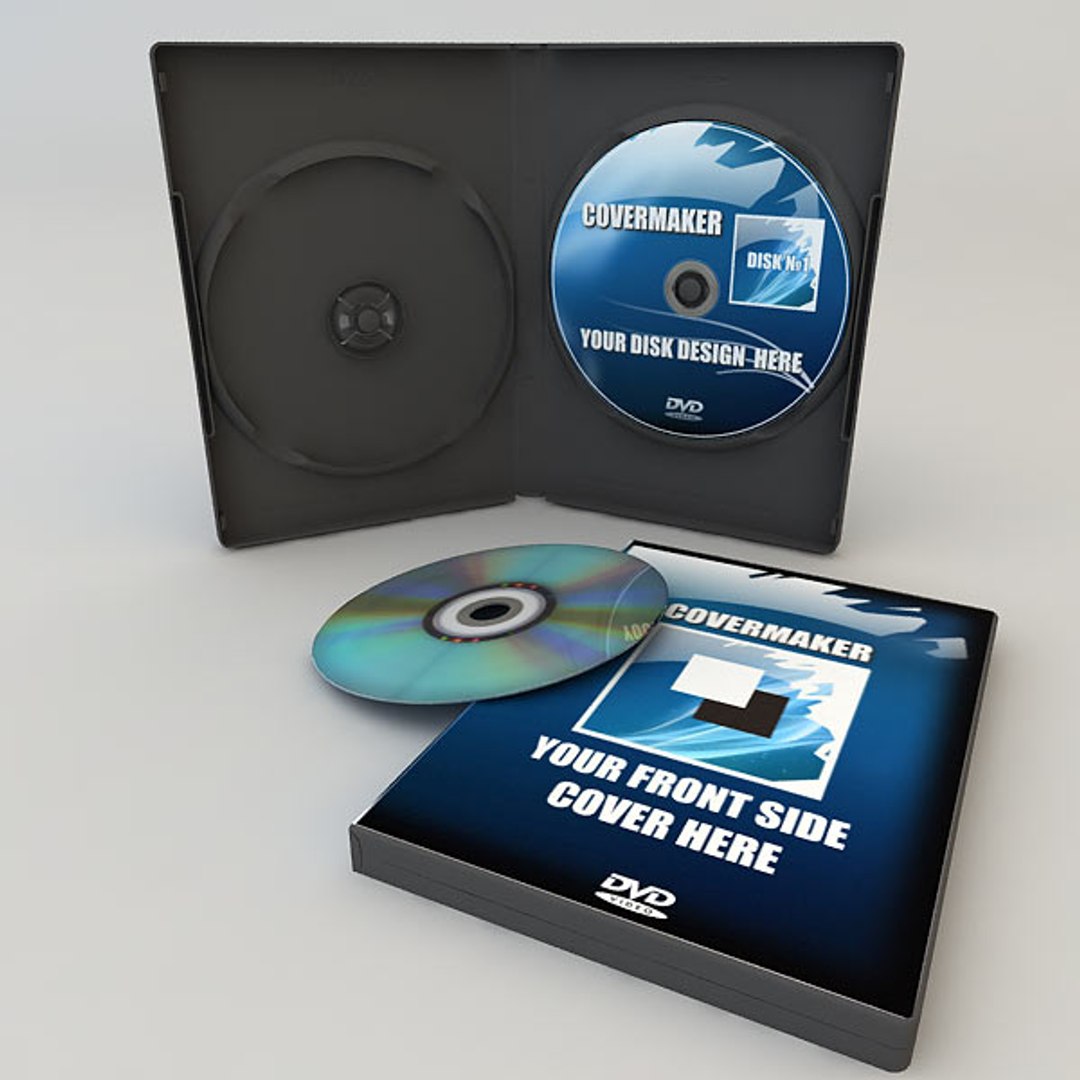 Double Dvd Case Disk 3d Model