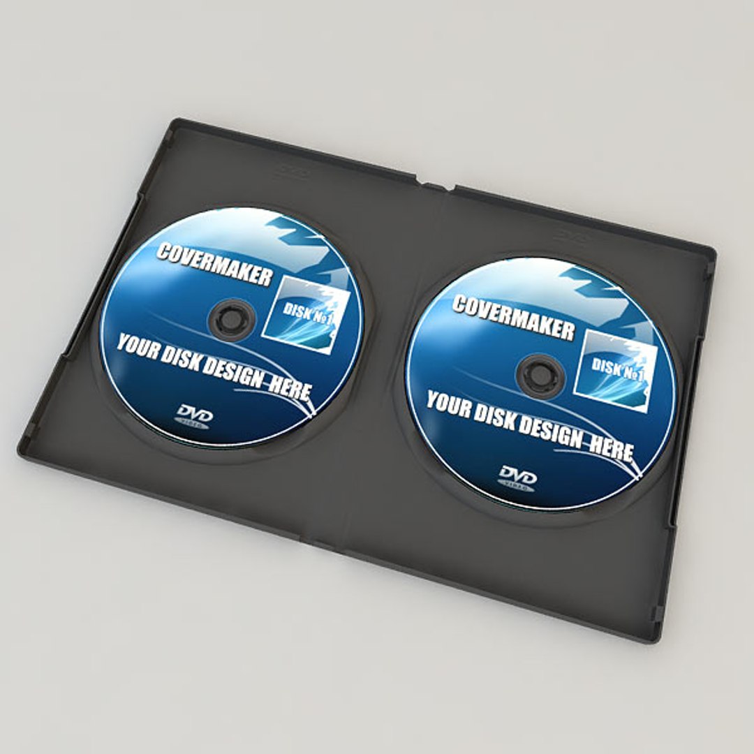 Double Dvd Case Disk 3d Model