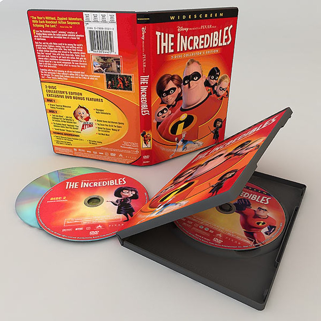 Double Dvd Case Disk 3d Model