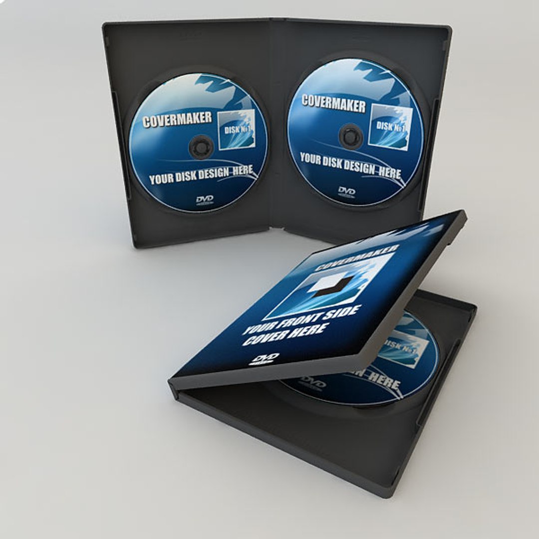 Double Dvd Case Disk 3d Model