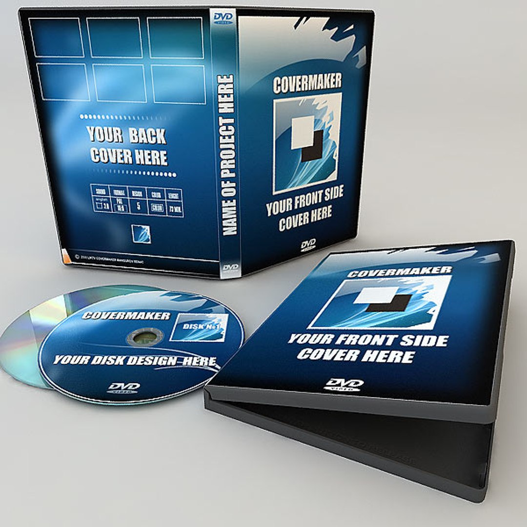 Double Dvd Case Disk 3d Model