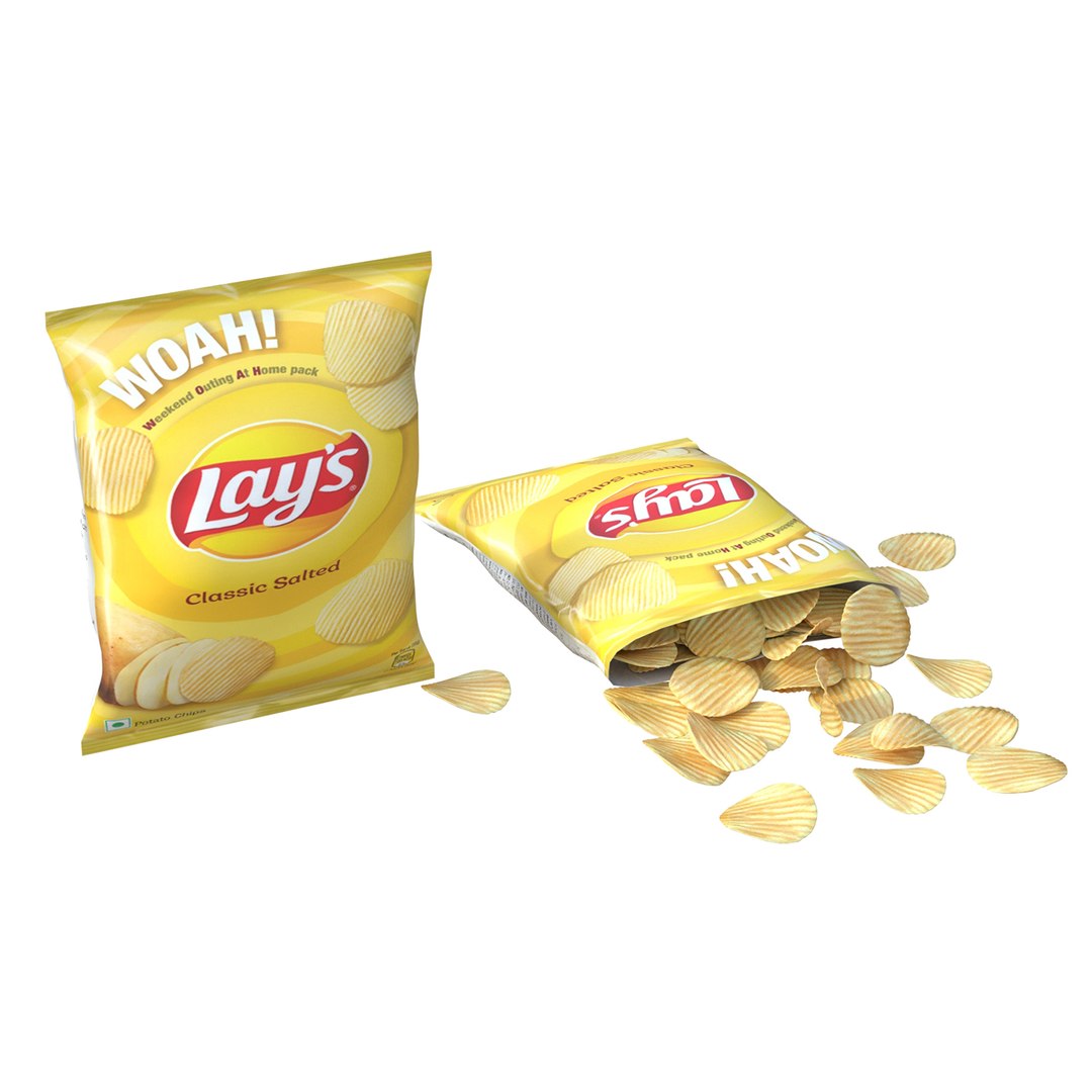 3D модель Lays классические соленые - TurboSquid 2370522