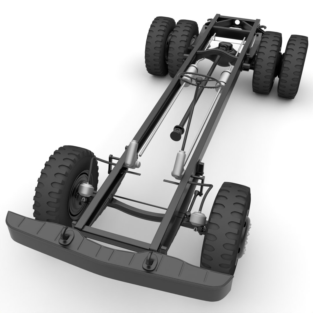 3D Model Truck Chassis - TurboSquid 1841322