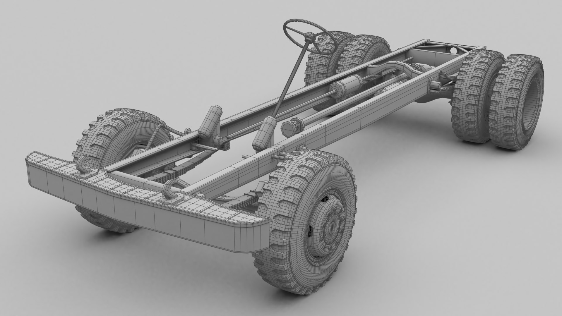 3D Model Truck Chassis - TurboSquid 1841322