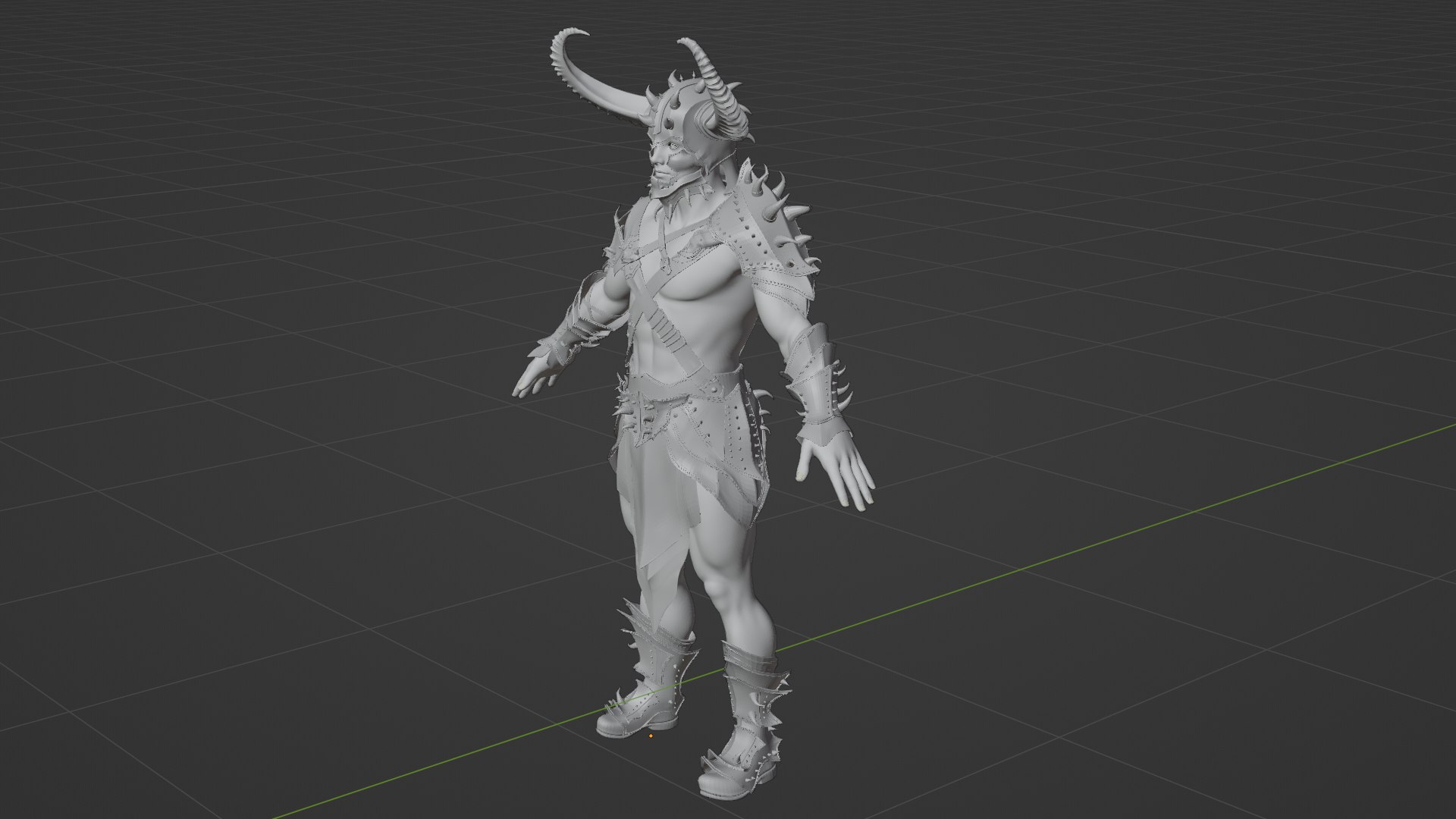 3D Fantasy Orc Warrior 3D model - TurboSquid 2099113