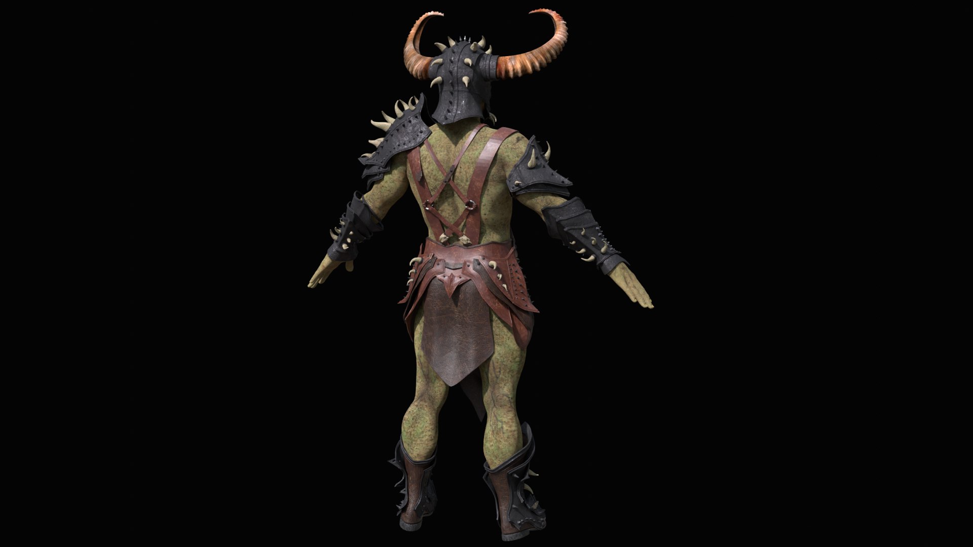 3D Fantasy Orc Warrior 3D model - TurboSquid 2099113