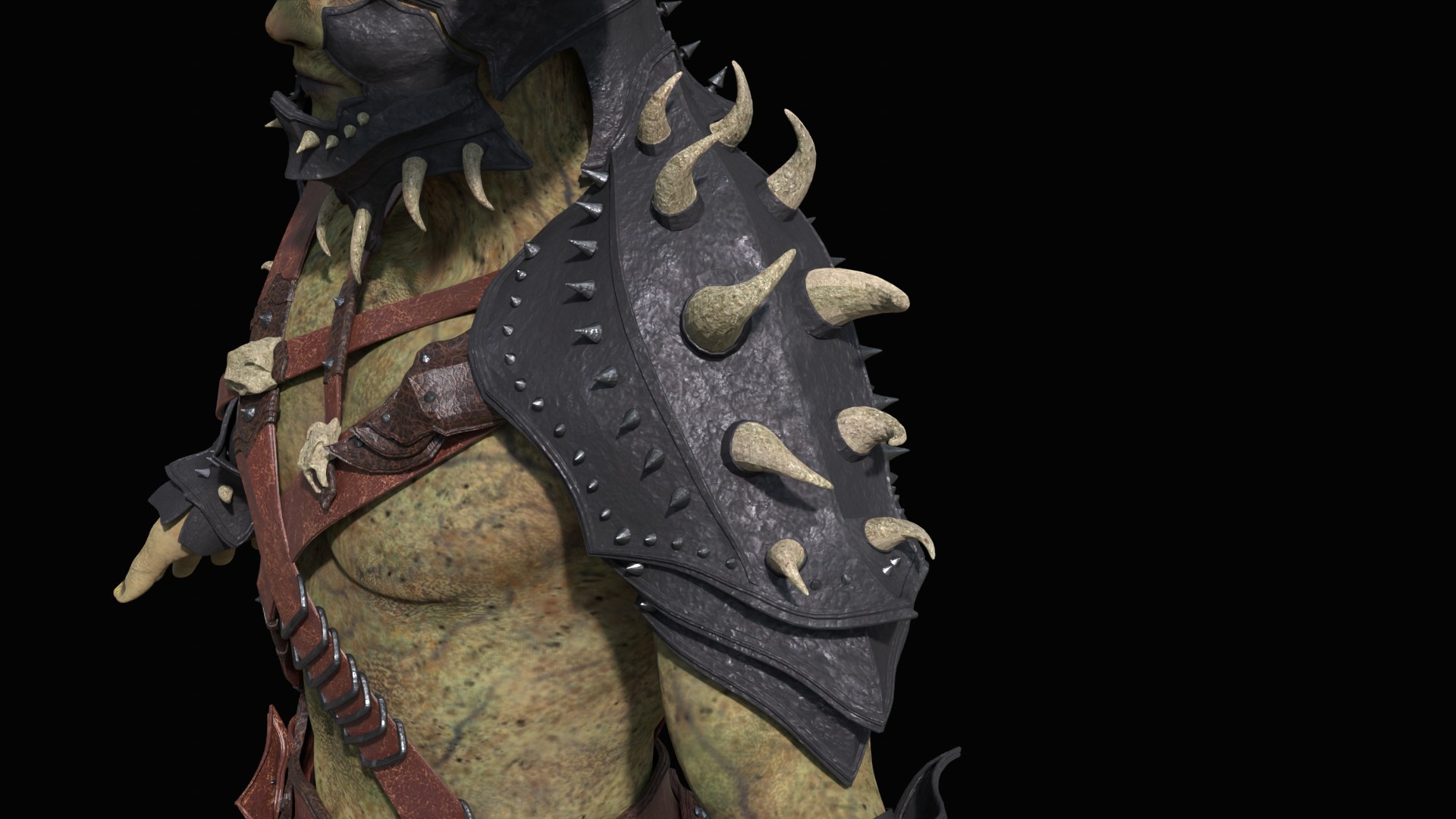 3D Fantasy Orc Warrior 3D model - TurboSquid 2099113