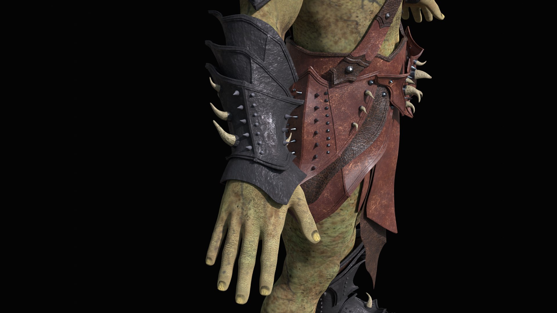 3D Fantasy Orc Warrior 3D model - TurboSquid 2099113