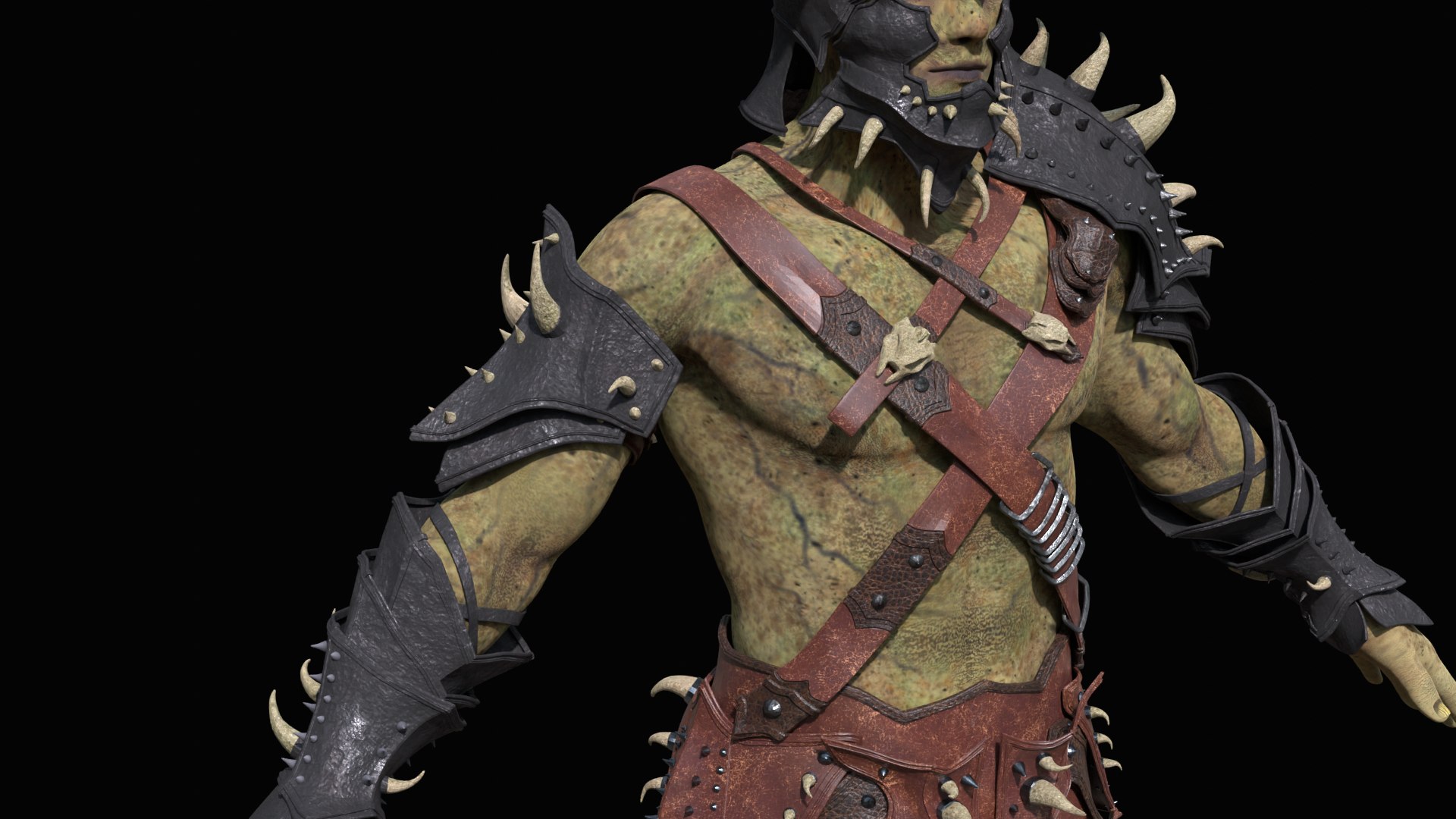 3D Fantasy Orc Warrior 3D model - TurboSquid 2099113