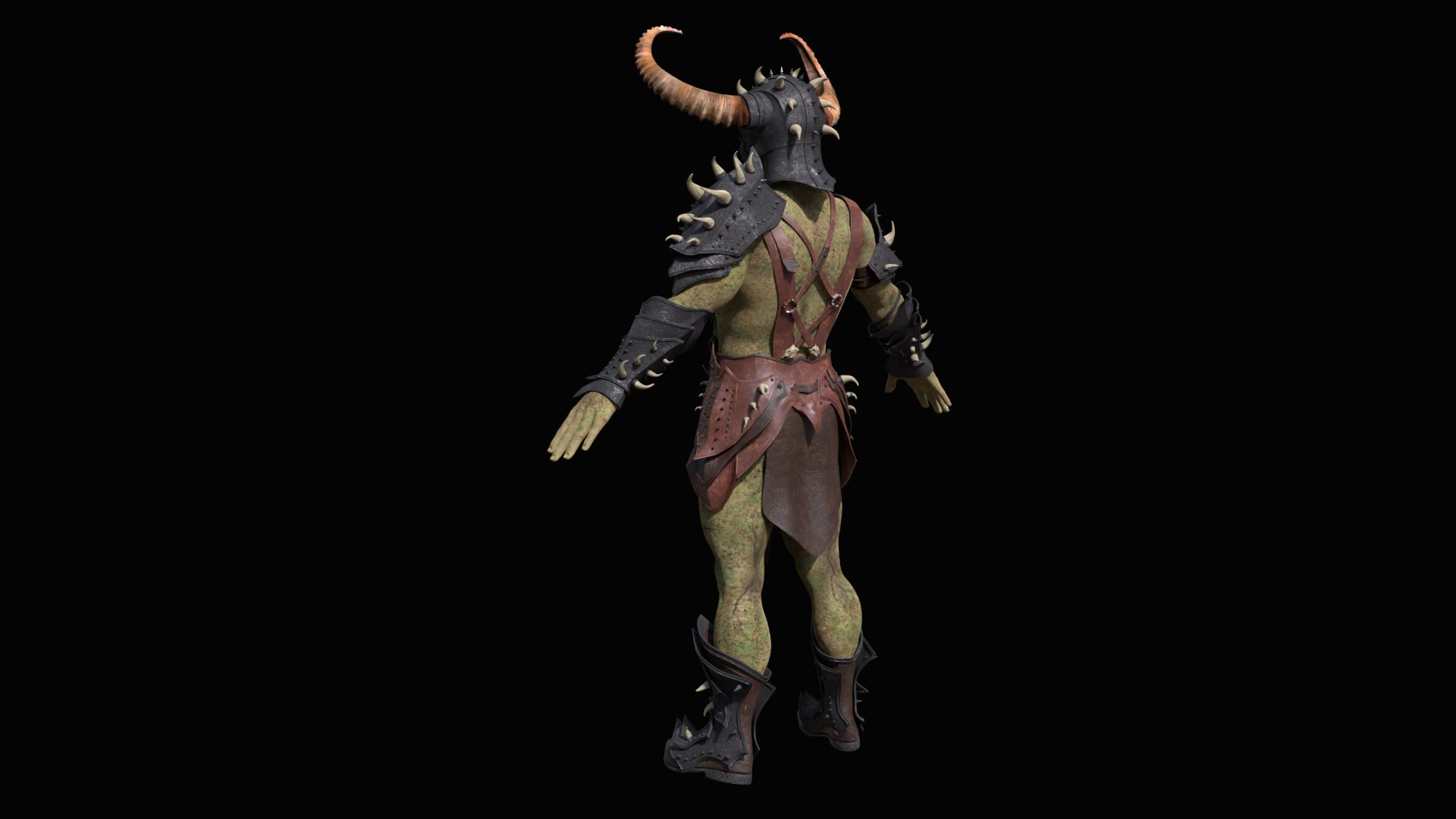 3D Fantasy Orc Warrior 3D model - TurboSquid 2099113