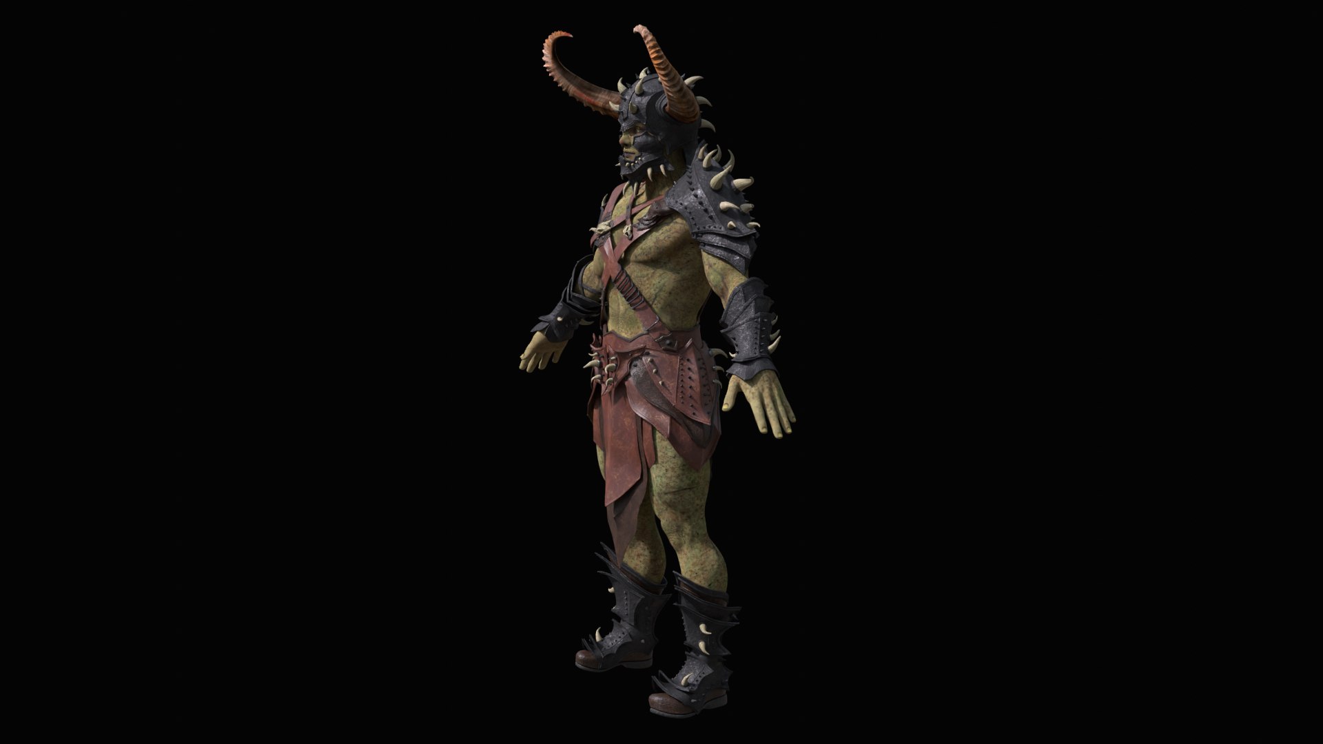 3D Fantasy Orc Warrior 3D model - TurboSquid 2099113