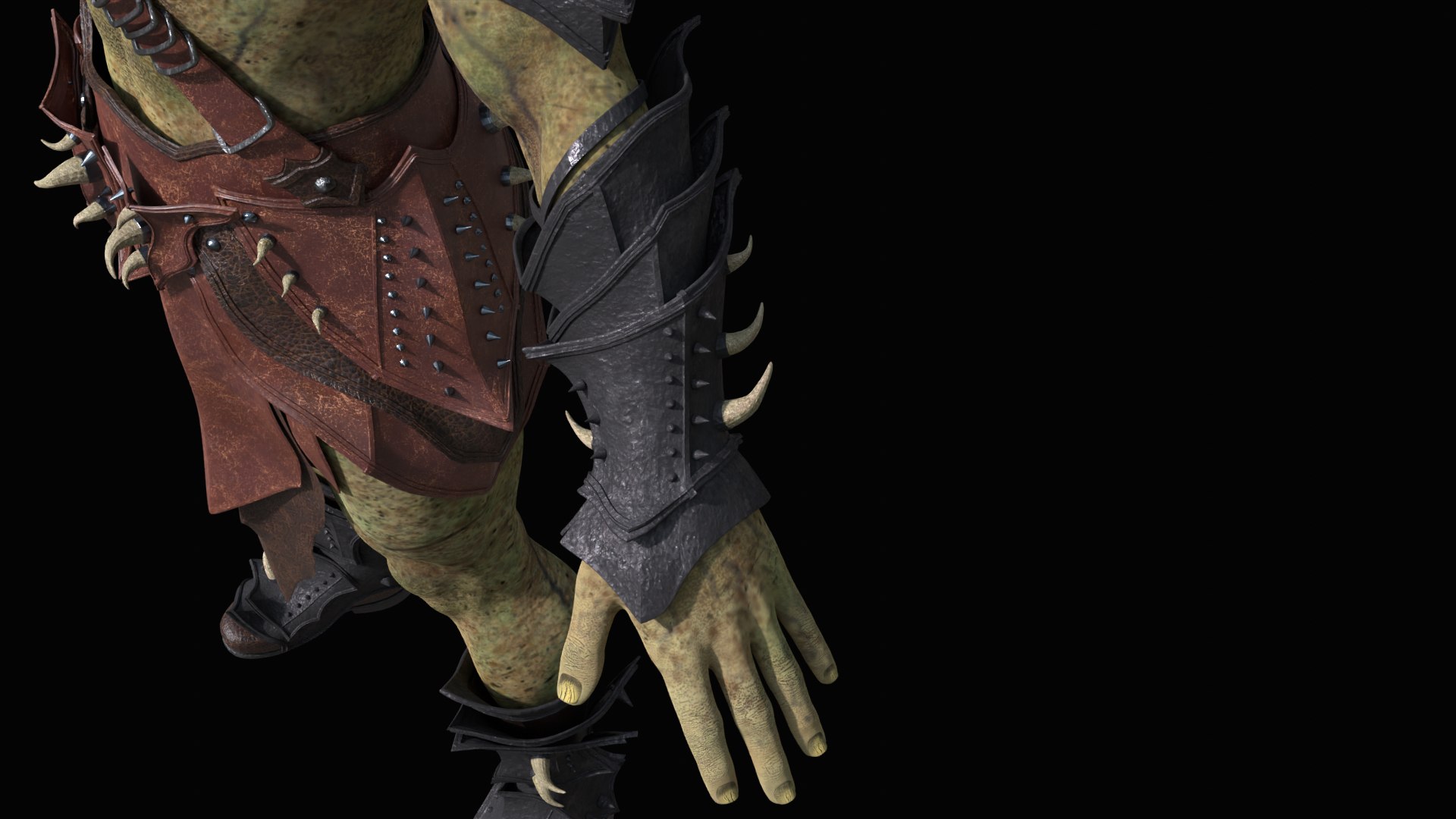 3D Fantasy Orc Warrior 3D model - TurboSquid 2099113