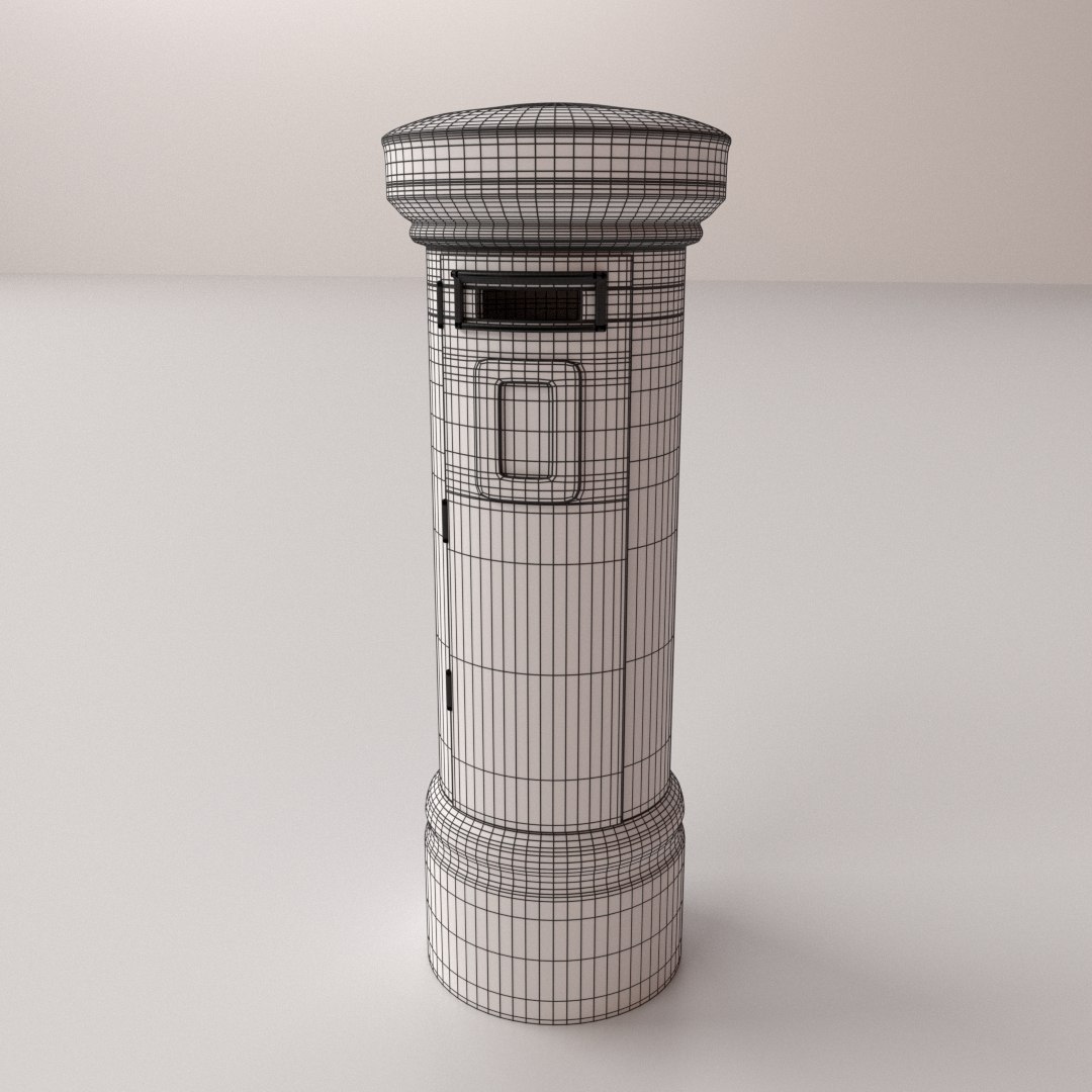 3D London Post Box Model - TurboSquid 1810728