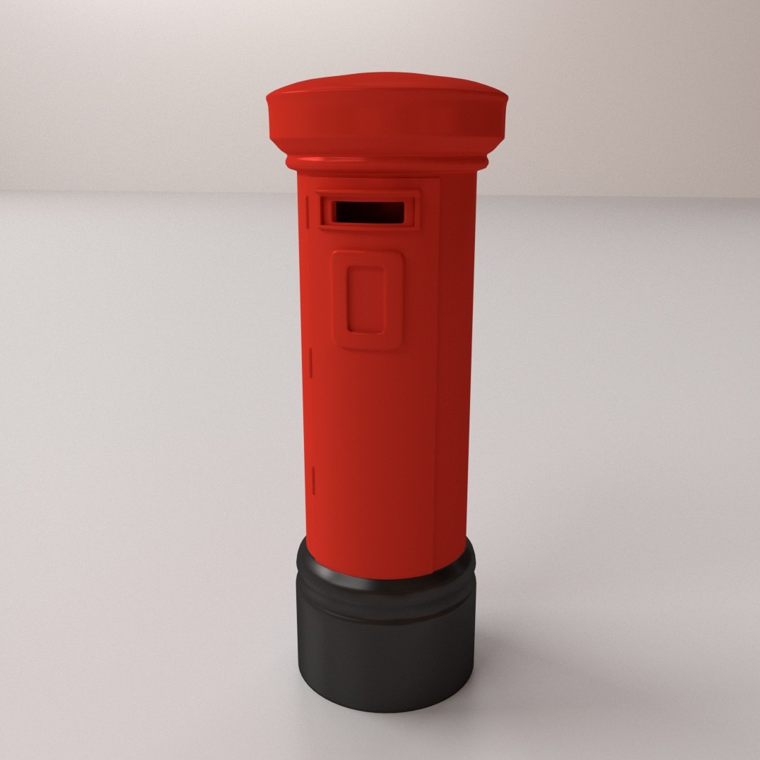 3D London Post Box Model - TurboSquid 1810728