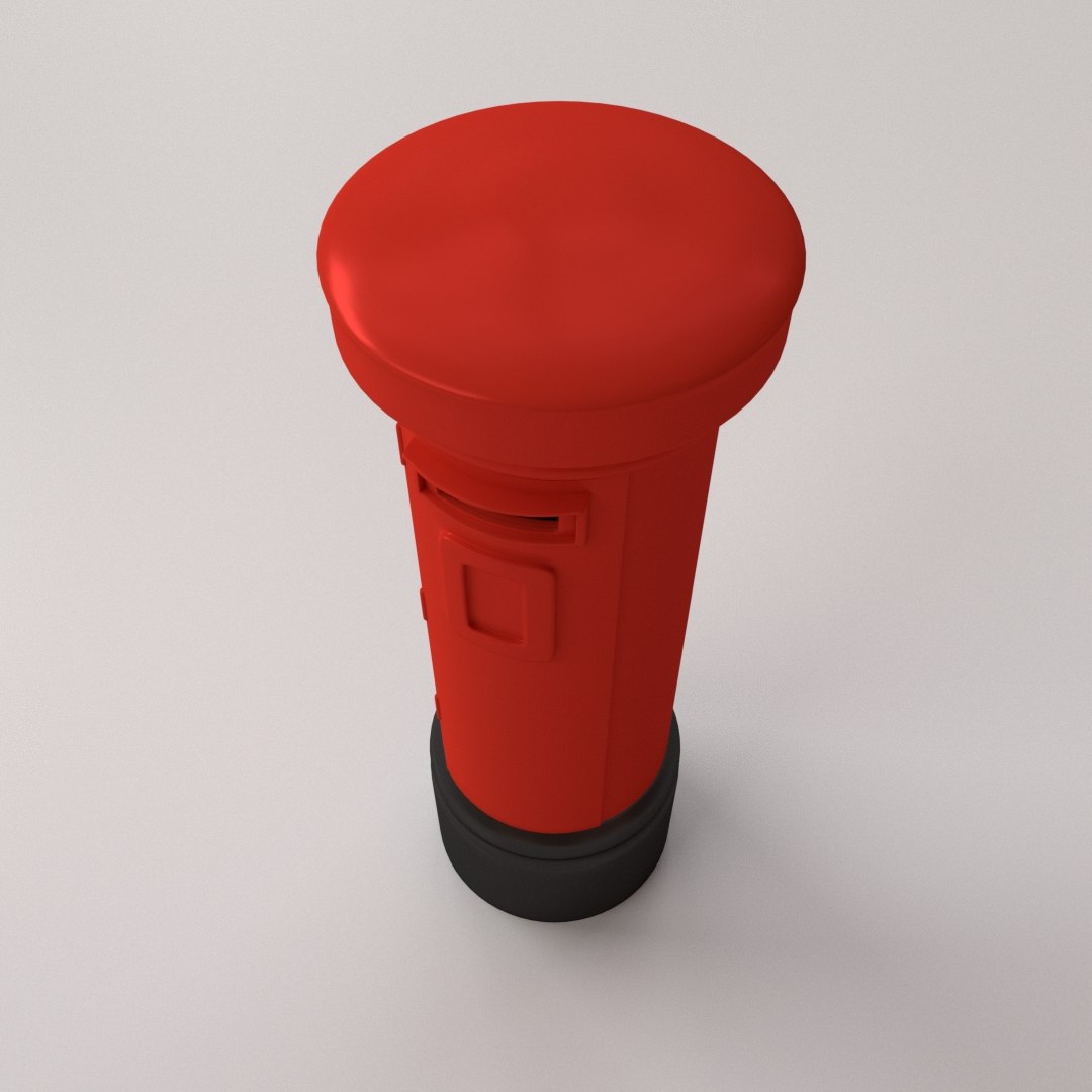 3D London Post Box Model - TurboSquid 1810728