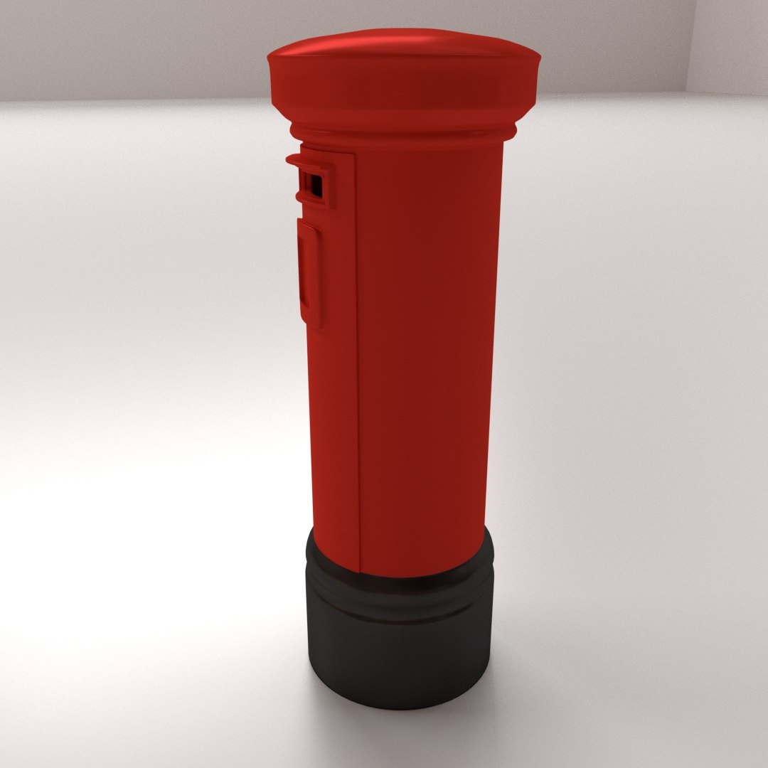 3D London Post Box Model - TurboSquid 1810728