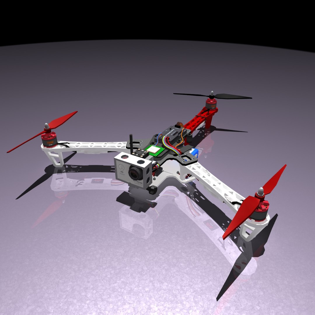 Tricopter Quadrocopter Hexacopter 3d Max
