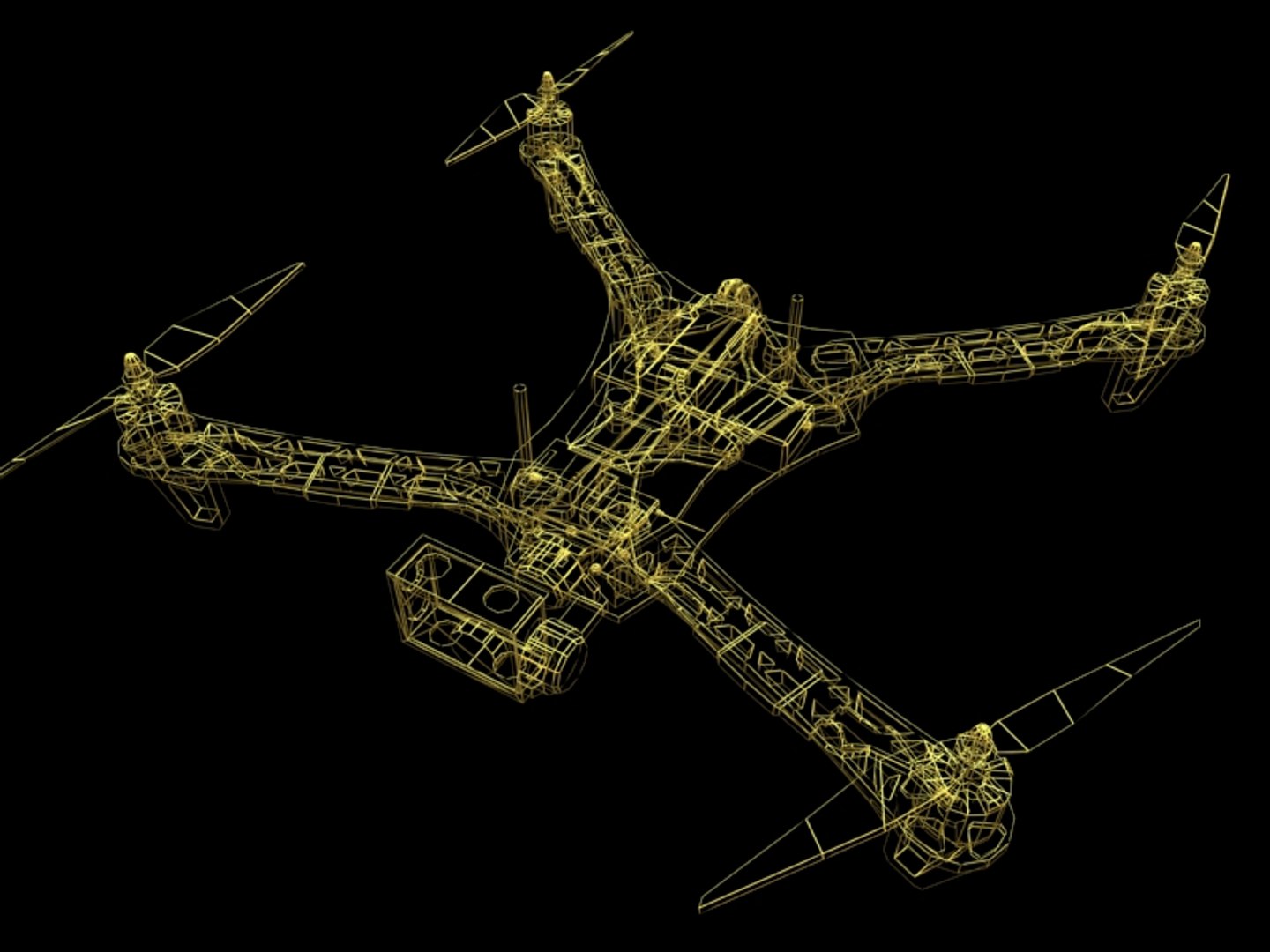 Tricopter Quadrocopter Hexacopter 3d Max