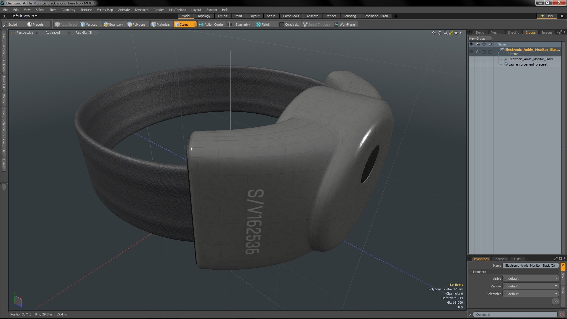 Electronic Ankle Monitor Black 3D model - TurboSquid 1961399