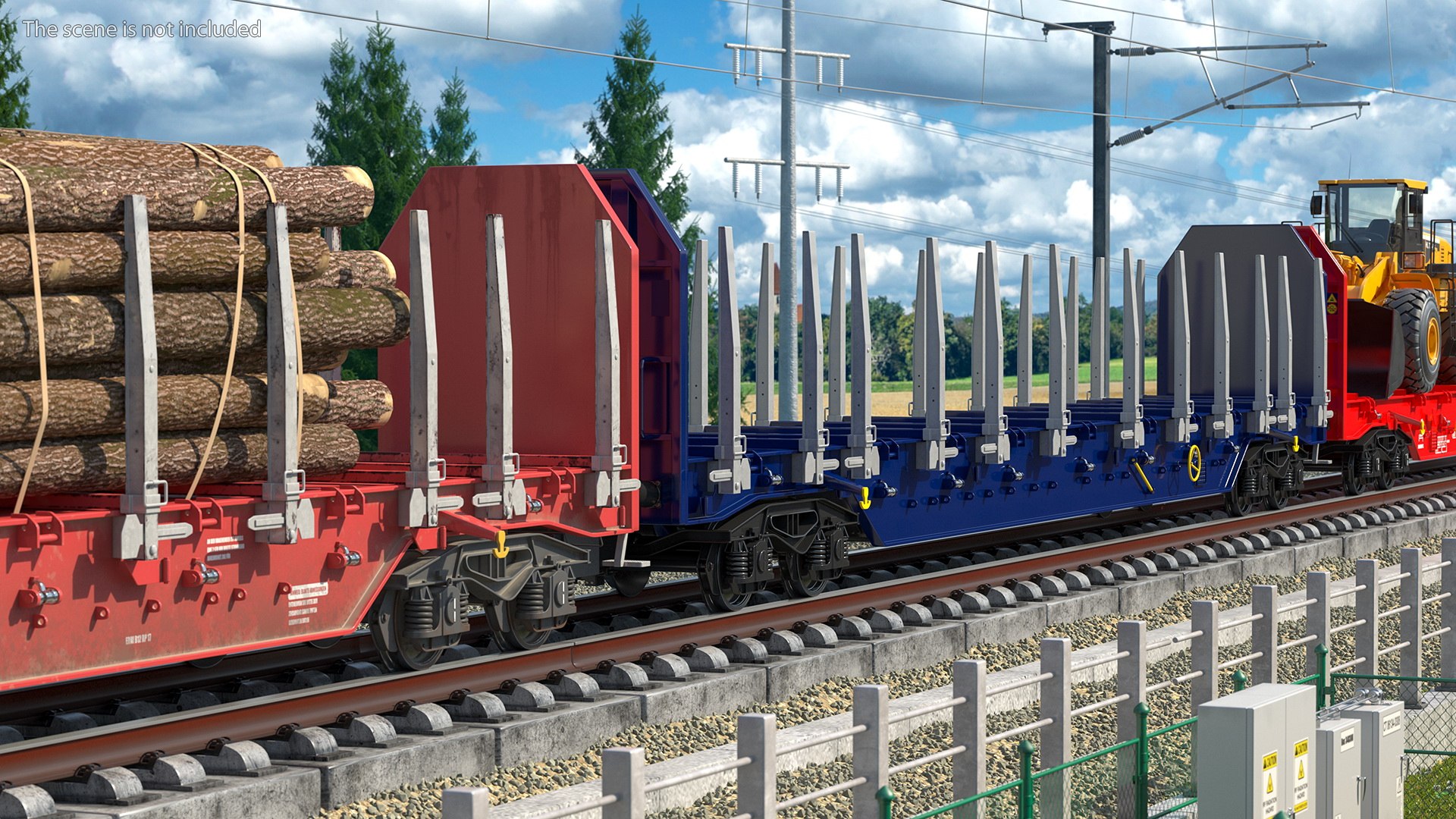 3D axled stake wagon new - TurboSquid 1656510