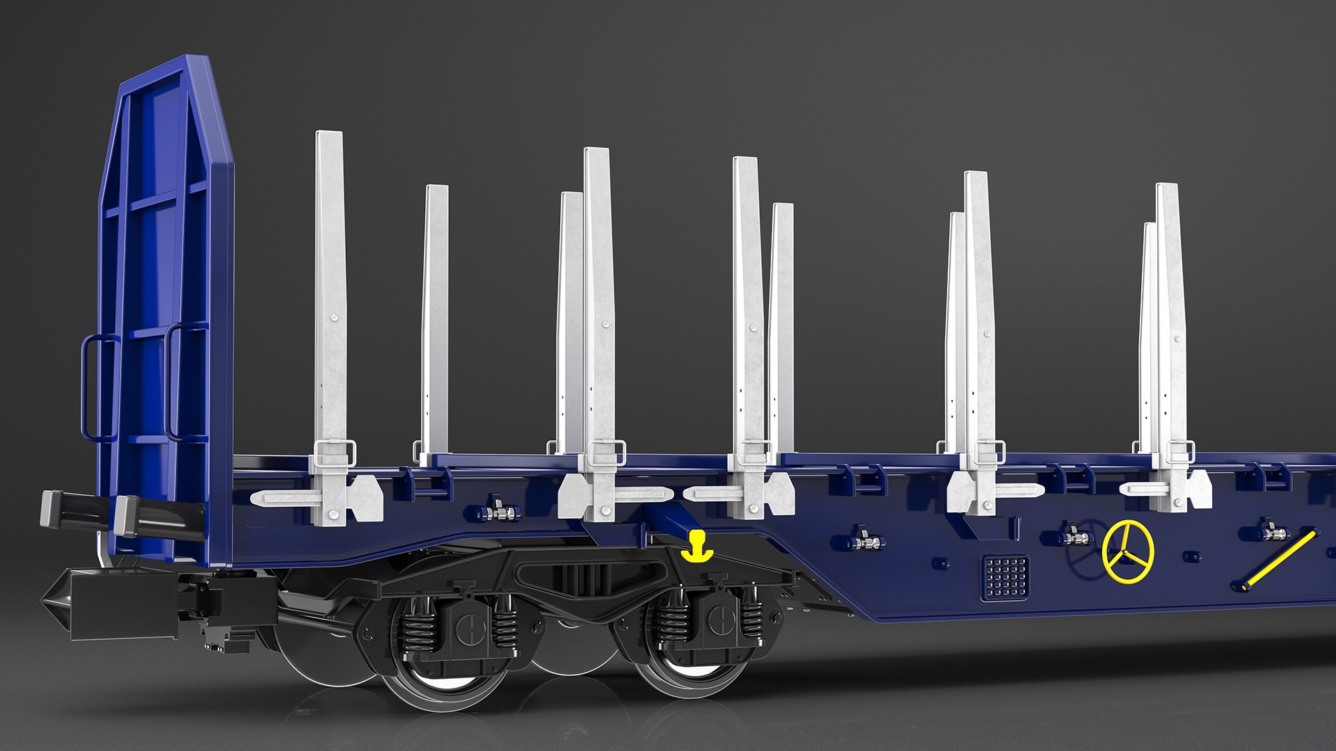 3D axled stake wagon new - TurboSquid 1656510