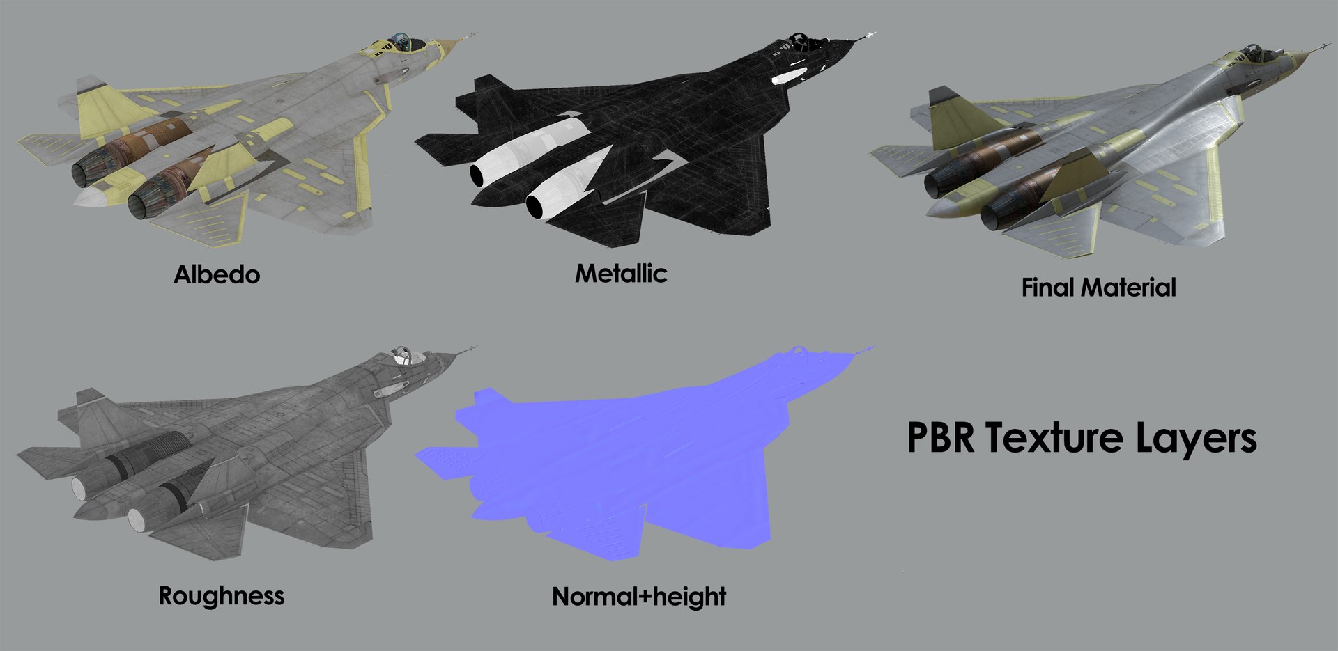 Sukhoi Su57 Prototypes 3D Model - TurboSquid 1403434