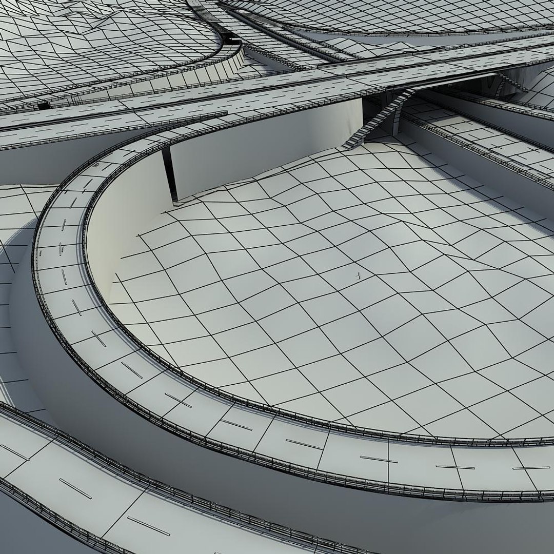 highway road way 3d model