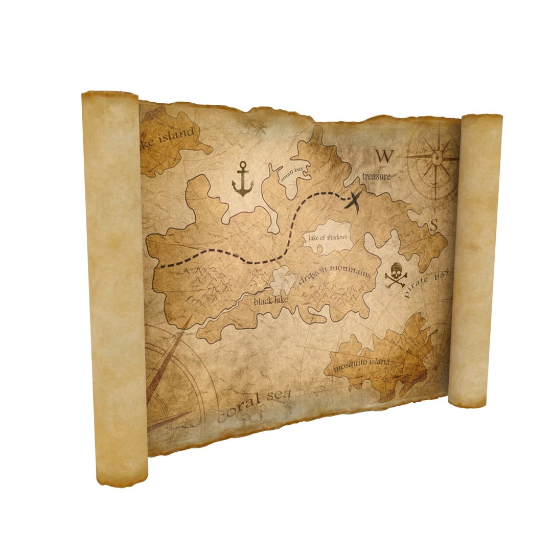 Treasure Maps Chest Model - TurboSquid 1311004
