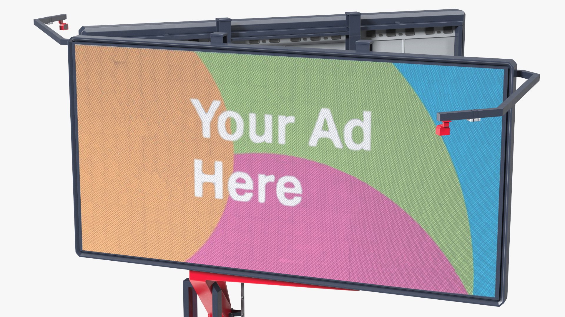 3D Model V-Shaped Digital Billboard 6x3 - TurboSquid 1911747