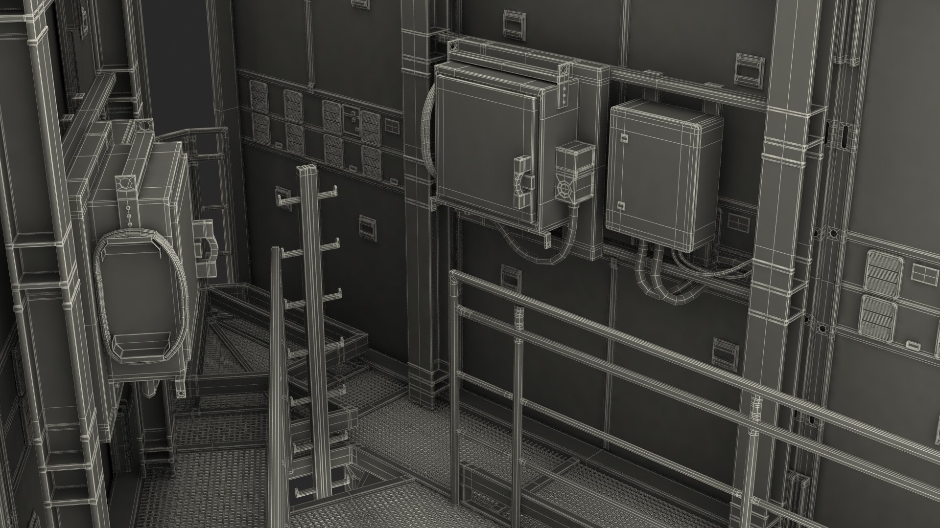 3D model V-Shaped Digital Billboard 6x3 - TurboSquid 1911747