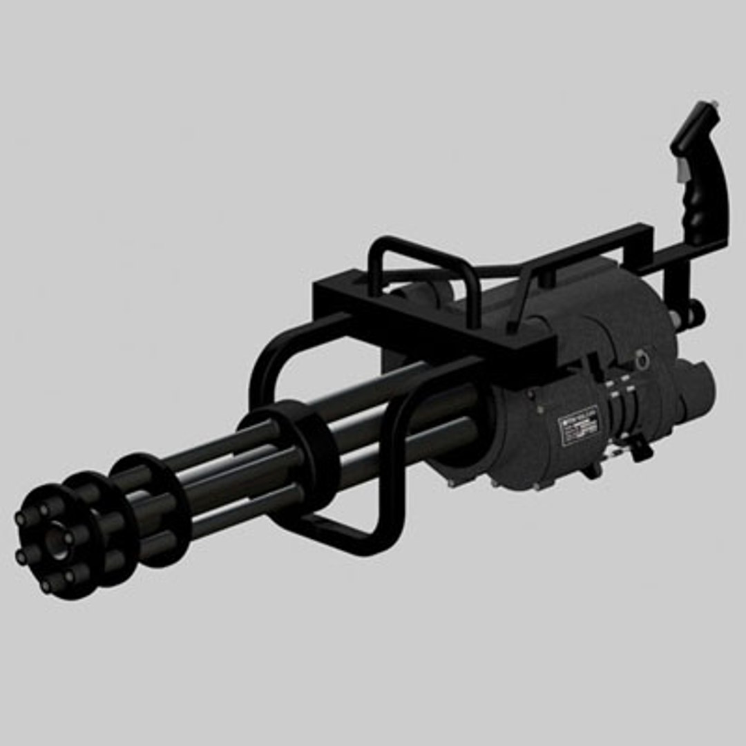 3d M134 Mini Gun