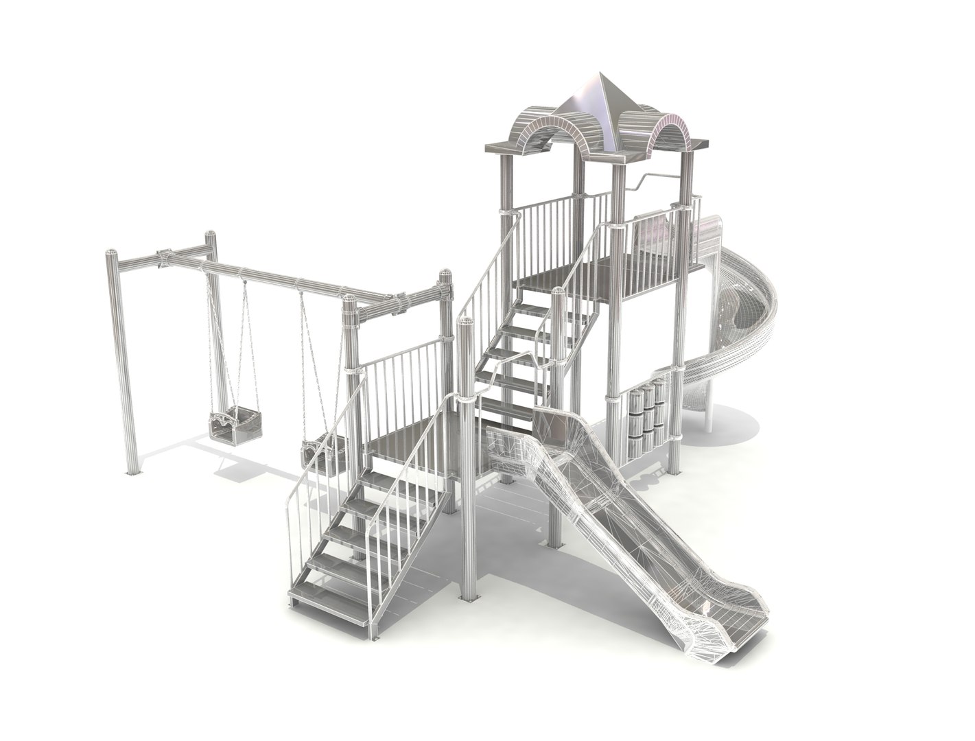 Metal Playground 3D Model - TurboSquid 1547422