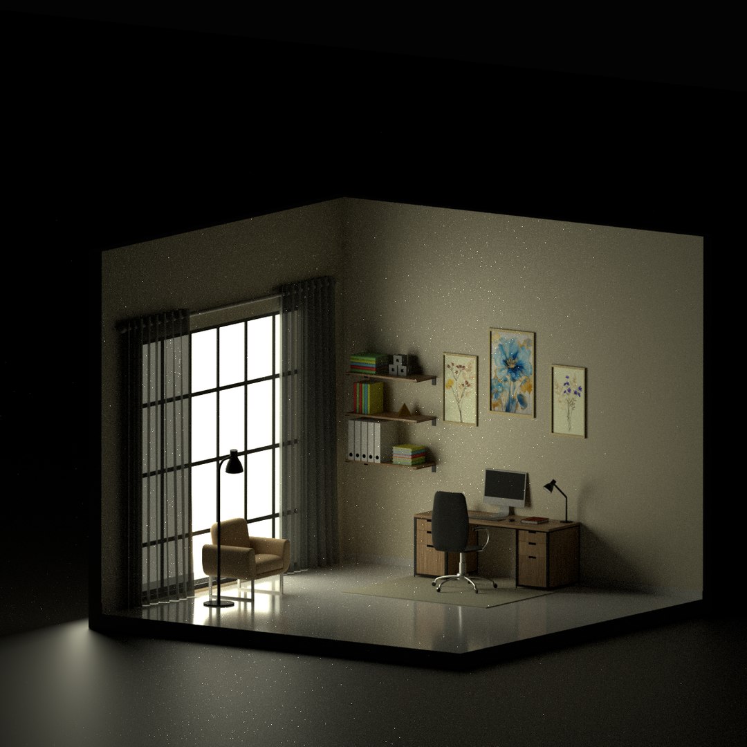 Isometric Office 3D Model - TurboSquid 2334498