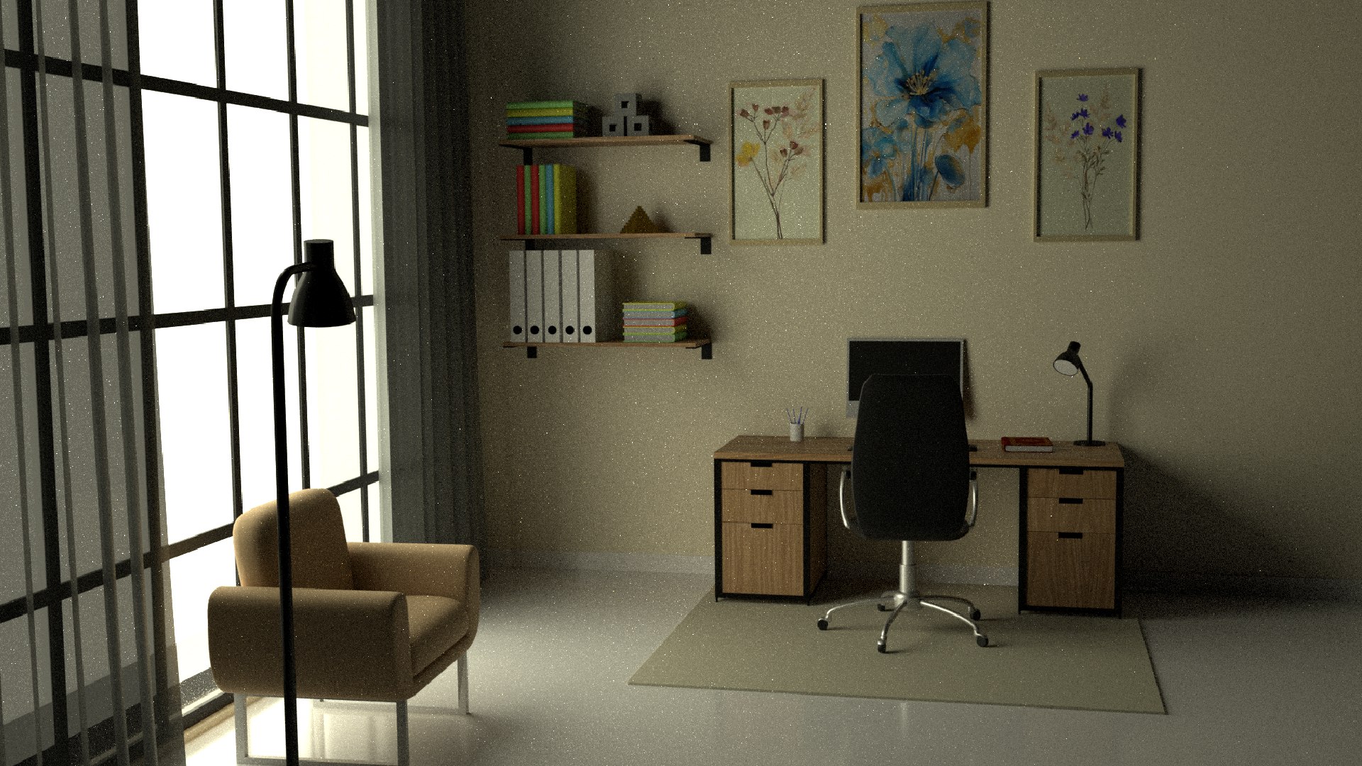 Isometric Office 3D Model - TurboSquid 2334498