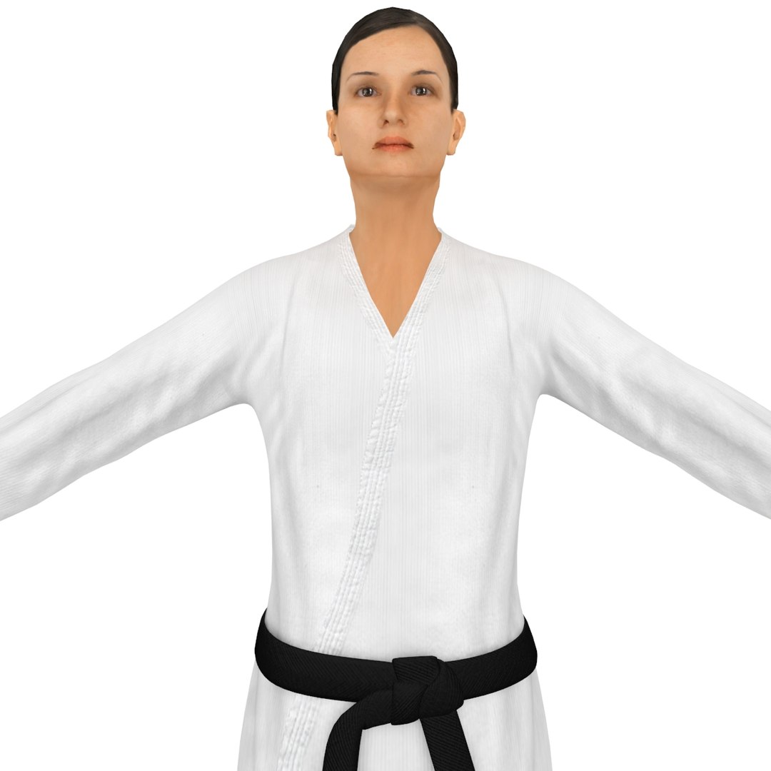 Karate martial artist 3D model - TurboSquid 1291938